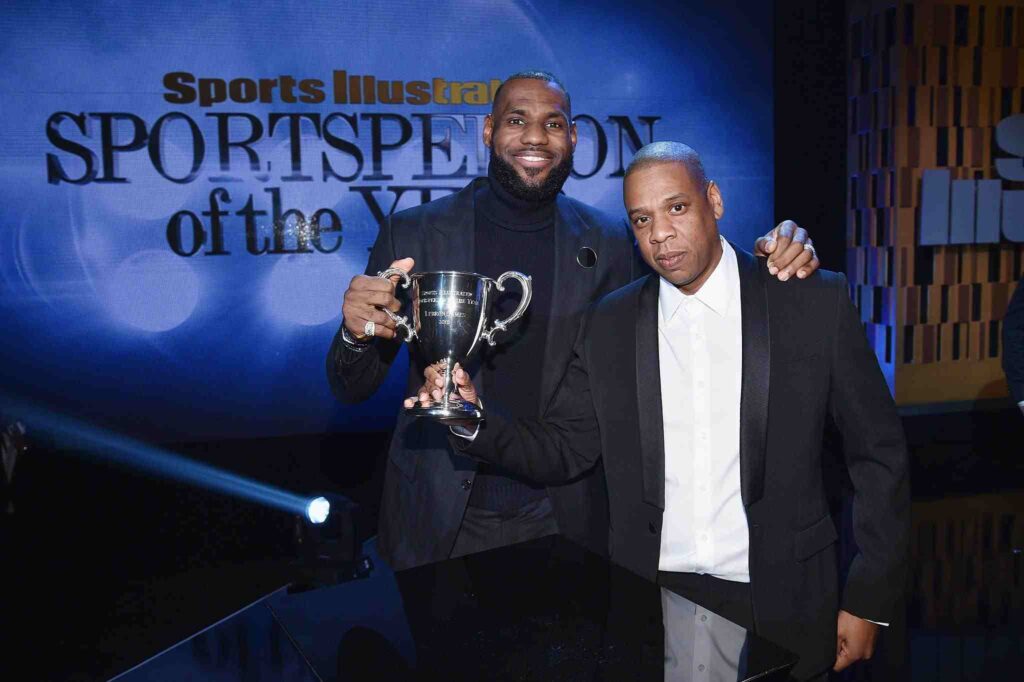 LeBron James bestows the GOAT label on American rapper Jay-Z prior to ...