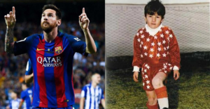 What does Lionel Messi's "pointing toward the sky" goal celebration ...