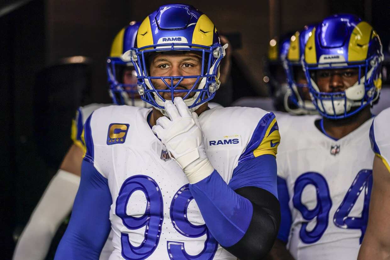 Rams legend Aaron Donald shares emotional retirement message after 10 ...