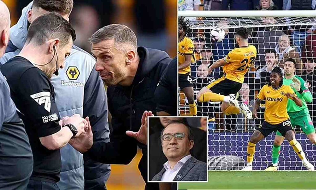 Wolves chairman furious with VAR after controversial decision in West ...